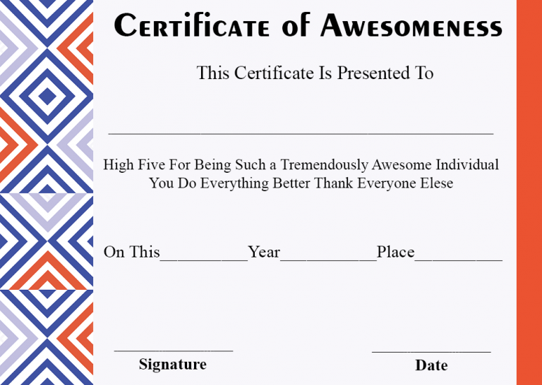 Certificate-of-Awesomeness-2 | Certificate Of