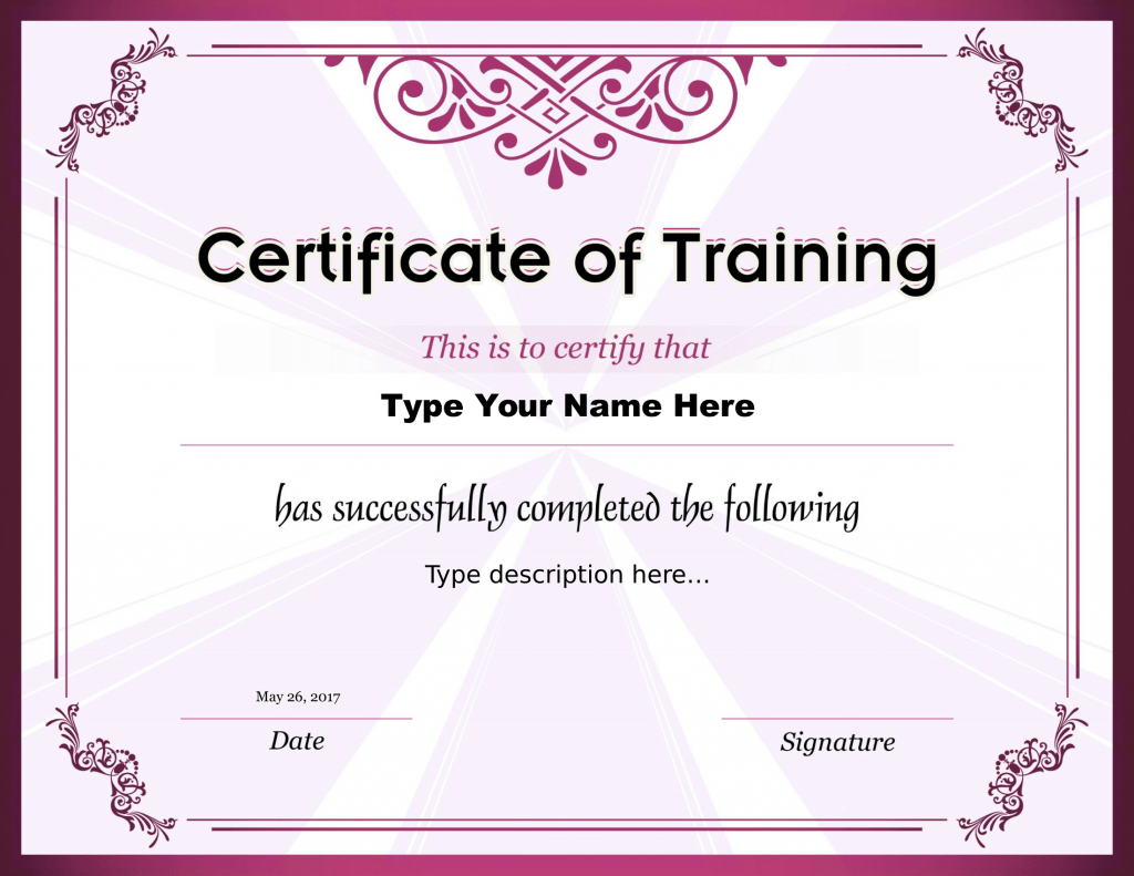 certificate-training-free-download | Certificate Of