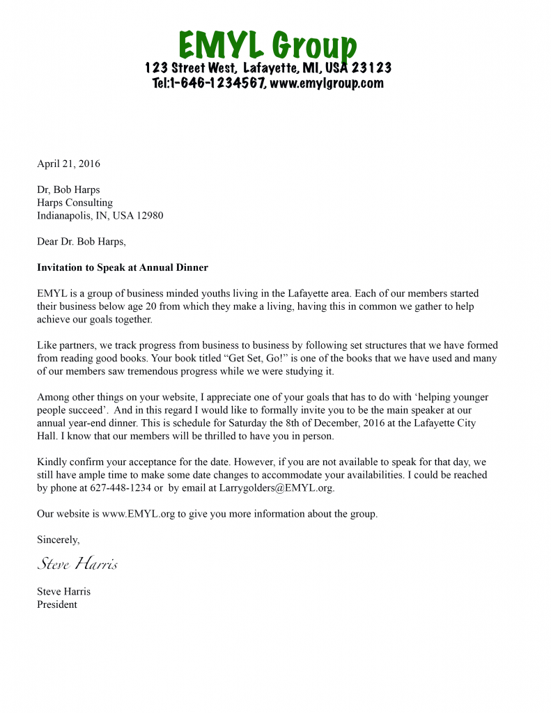 Invitation letter for a guest speaker notes pinterest singapore 