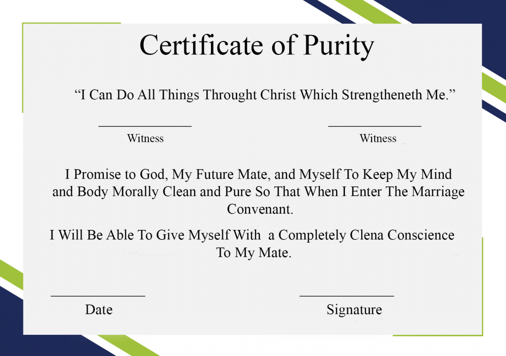 ?Free Sample Certificate of Purity Templates?